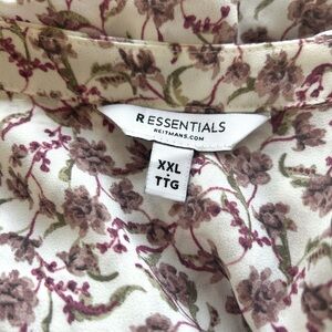 Reitmans | Tops | Reitmans Essentials Cream Floral Crepeblouse With Cap ...
